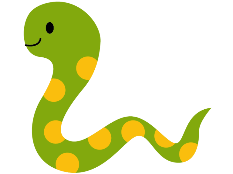 ヘビの無料イラスト素材 | 保育士の仕事を支援するポータルサイト | ももいくナビ
